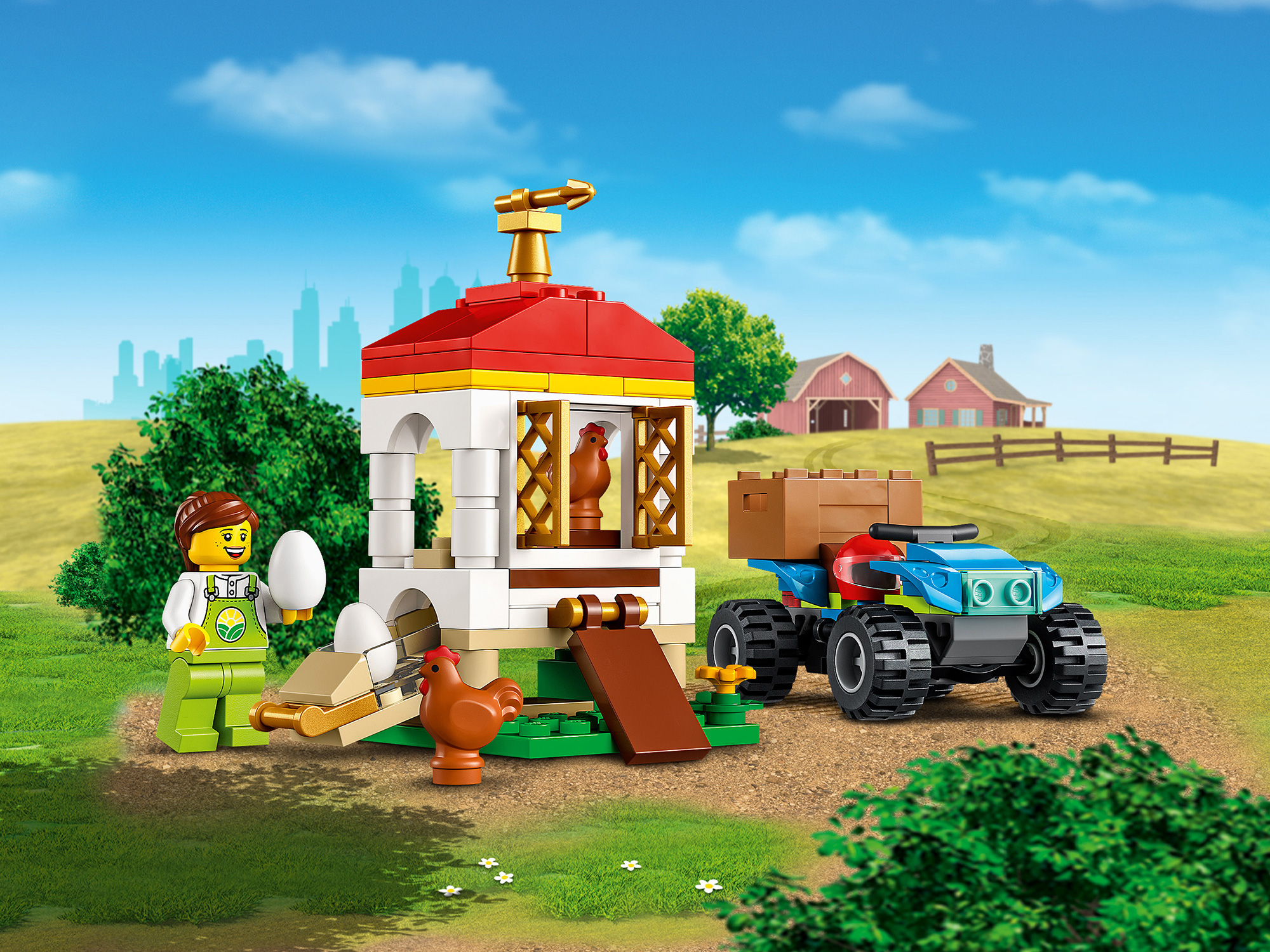 Конструктор LEGO City (Сити) 60344 Курятник - купить в Сети магазинов ...