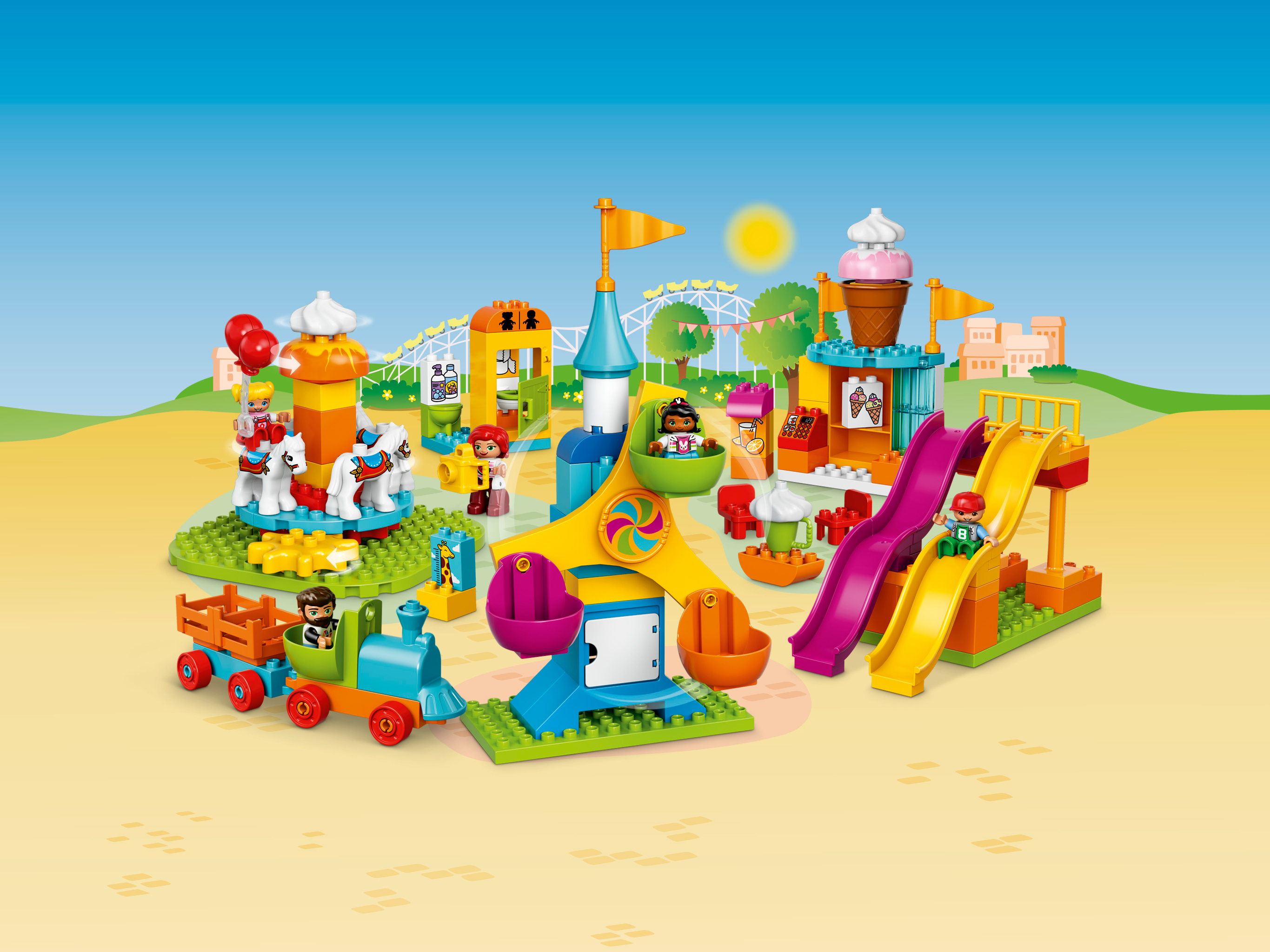 Конструктор LEGO DUPLO® (ДУПЛО) 10840 Большой парк аттракционов ...