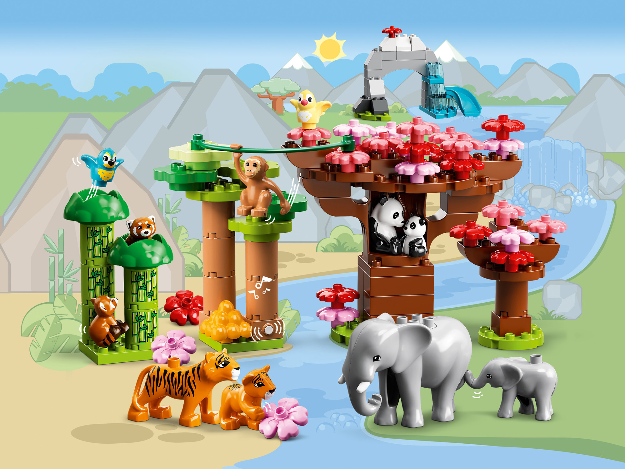 Конструктор LEGO DUPLO® (ДУПЛО) 10974 Дикие животные Азии - купить в ...